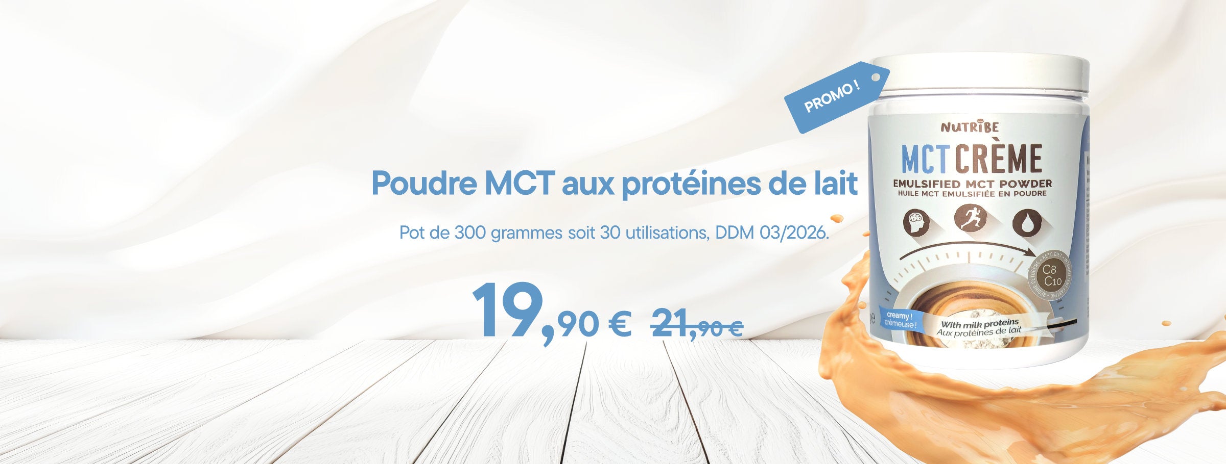 Nutribe.fr | Huile et crème MCT, nutrition cétogène